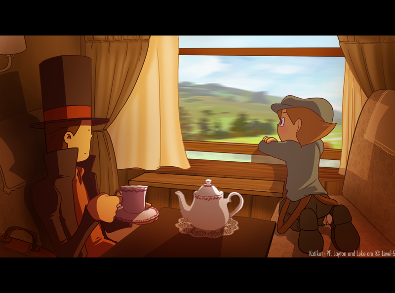 GAMING ROCKS ON: Game Art #18: Professor Layton Showcase