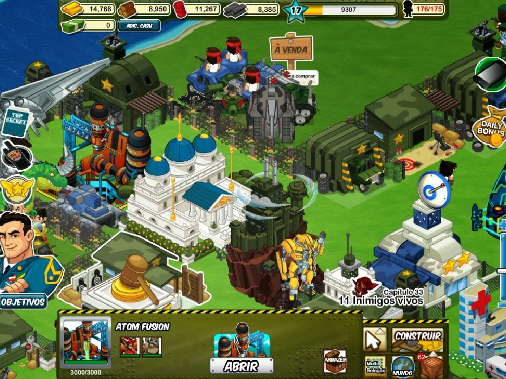 Social Wars Dicas e Robôs: Atom Fusion