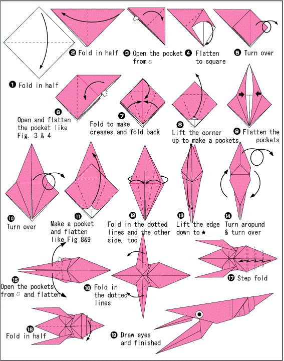 origami lobster instructions ~ 3d easy origami for kids