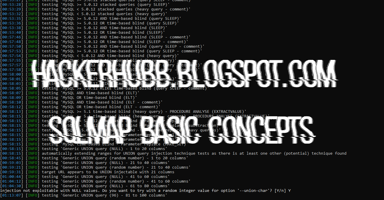 SQLMAP BASIC CONCEPTS #1