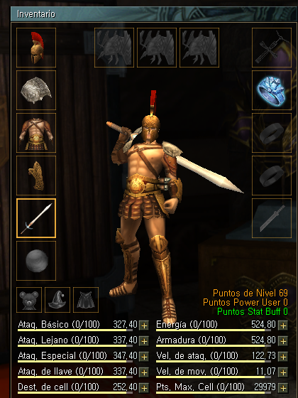 Maximos Stats de todos los Personajes de Rakion 2018