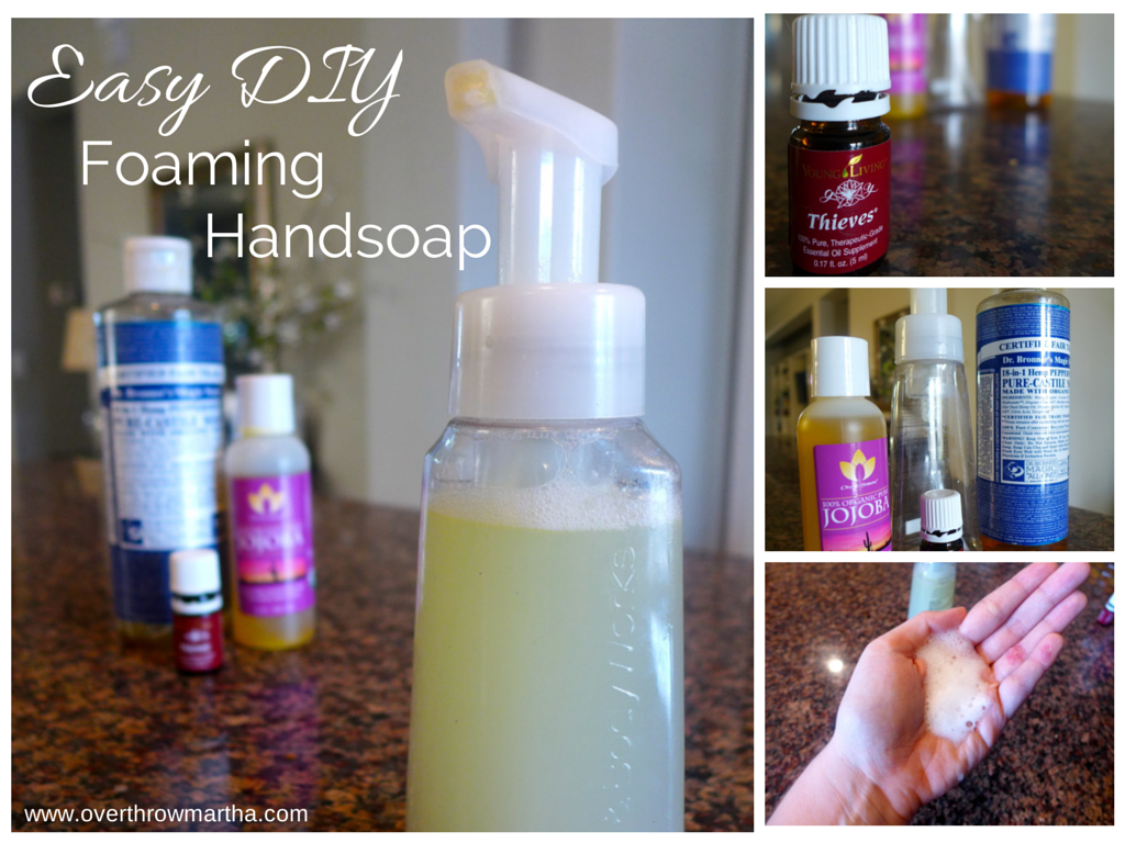 Easy DIY Foaming Handsoap - Overthrow Martha