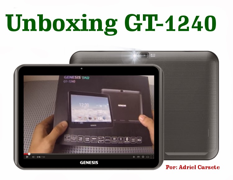 Unboxing: Tablet Genesis GT-1240 ~ Linha Genesis