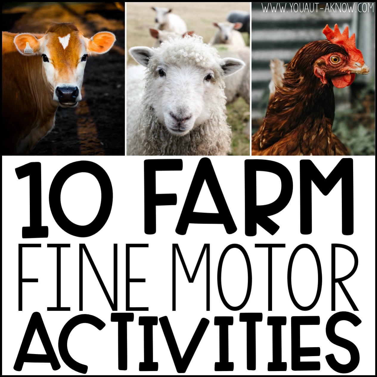 Farm Themed Fine Motor Activities - You Aut-A Know