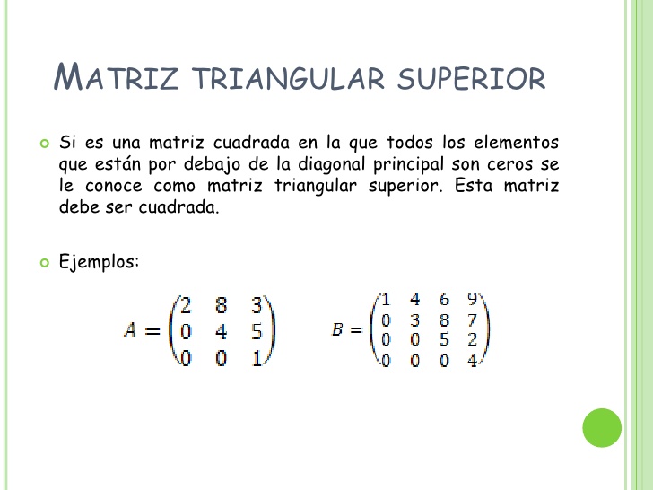 MATRICES: Determina y clasifica matrices según sus características ...