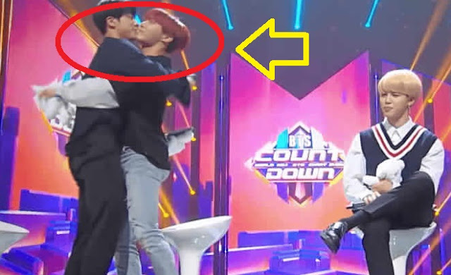 MUCHO AMOR?: JIN Y J-HOPE DE BTS SE DAN BESO EN TELEVISIÓN NACIONAL