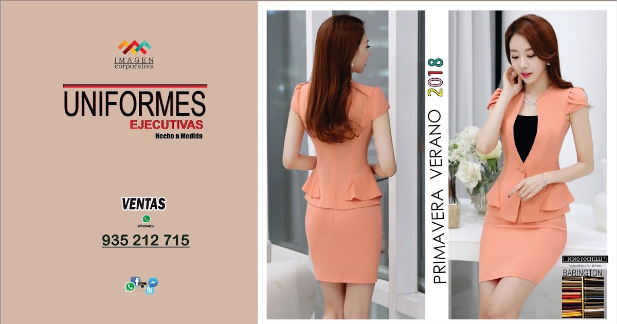 UNIFORMES DAMAS VERANO 2018 ~ IMAGEN CORPORATIVA "MODA TEXTIL"