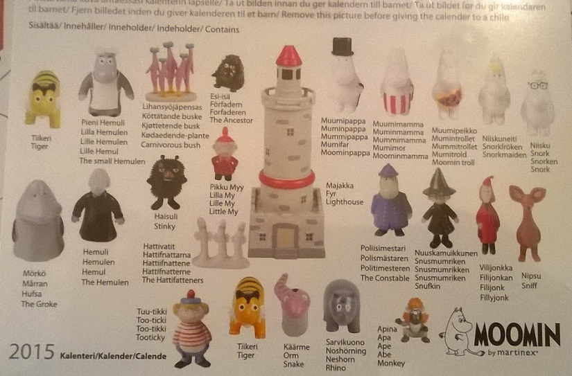 Muuminukketalo: Muumijoulukalenteri 2015