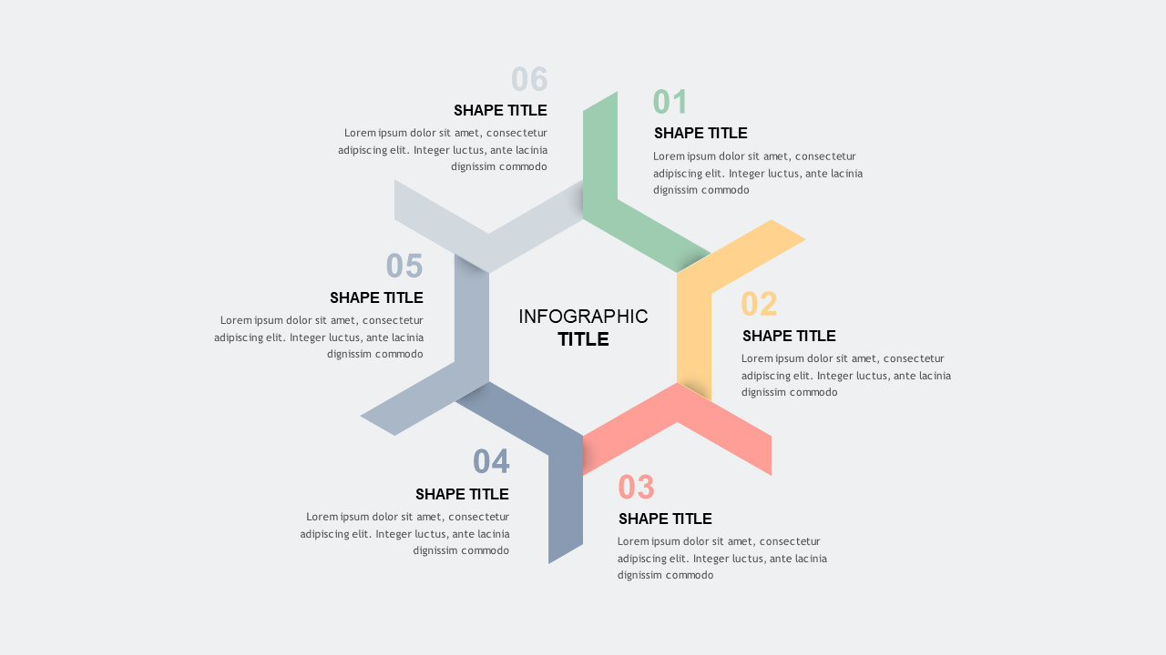 Hex Divide Circulation PowerPoint Templates - PowerPoint Free
