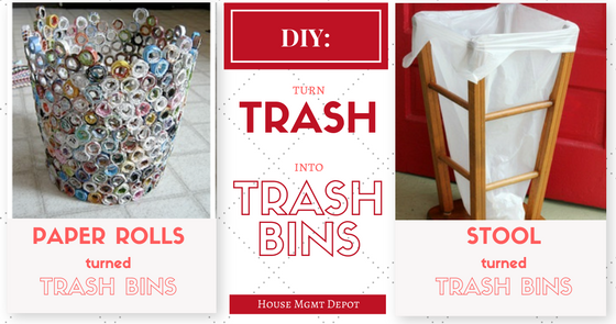 DIY: Turn Trash into Trash Bins - House Management Depot