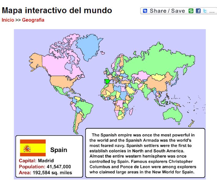 Mapas en inglés - Imagui