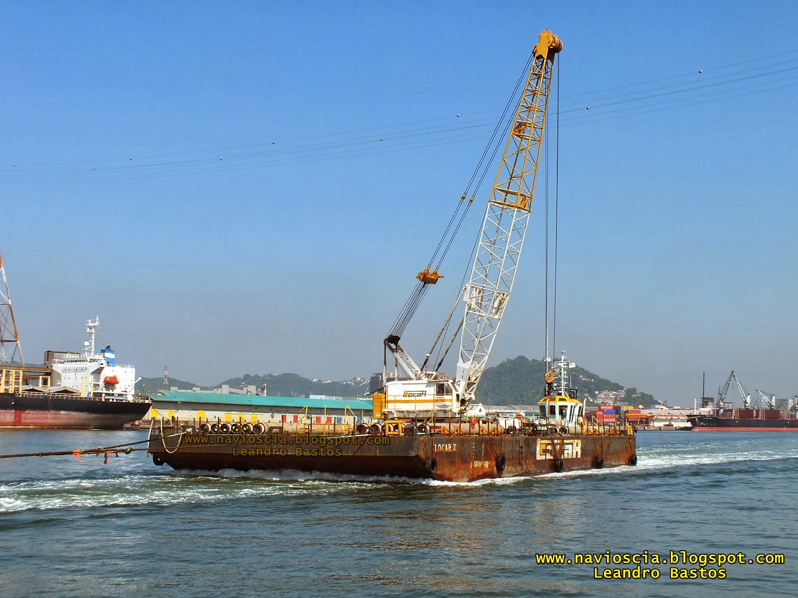 Navios de Santos & CIA: Rebocador LOCAR XVI / Balsa LOCAR X
