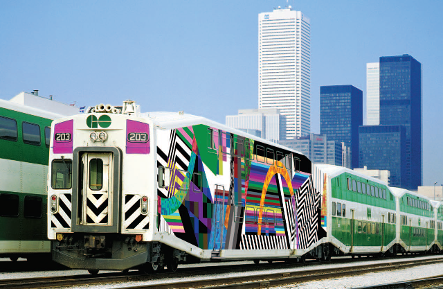 ArtTrain: Conductor No. 9 on the GO Train till December 1, 2012