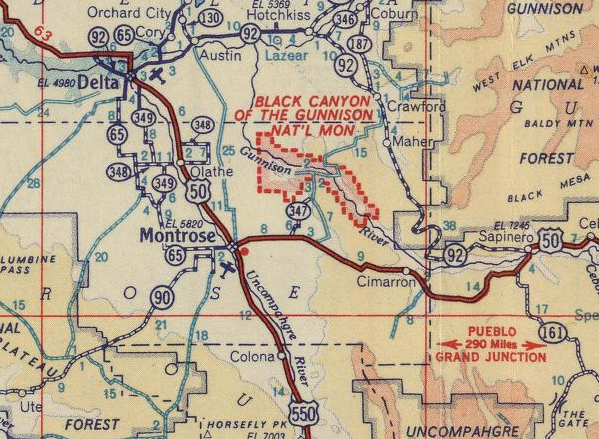 2016 Summer Mountain Trip Part 21; Colorado State Route 347, South Rim ...
