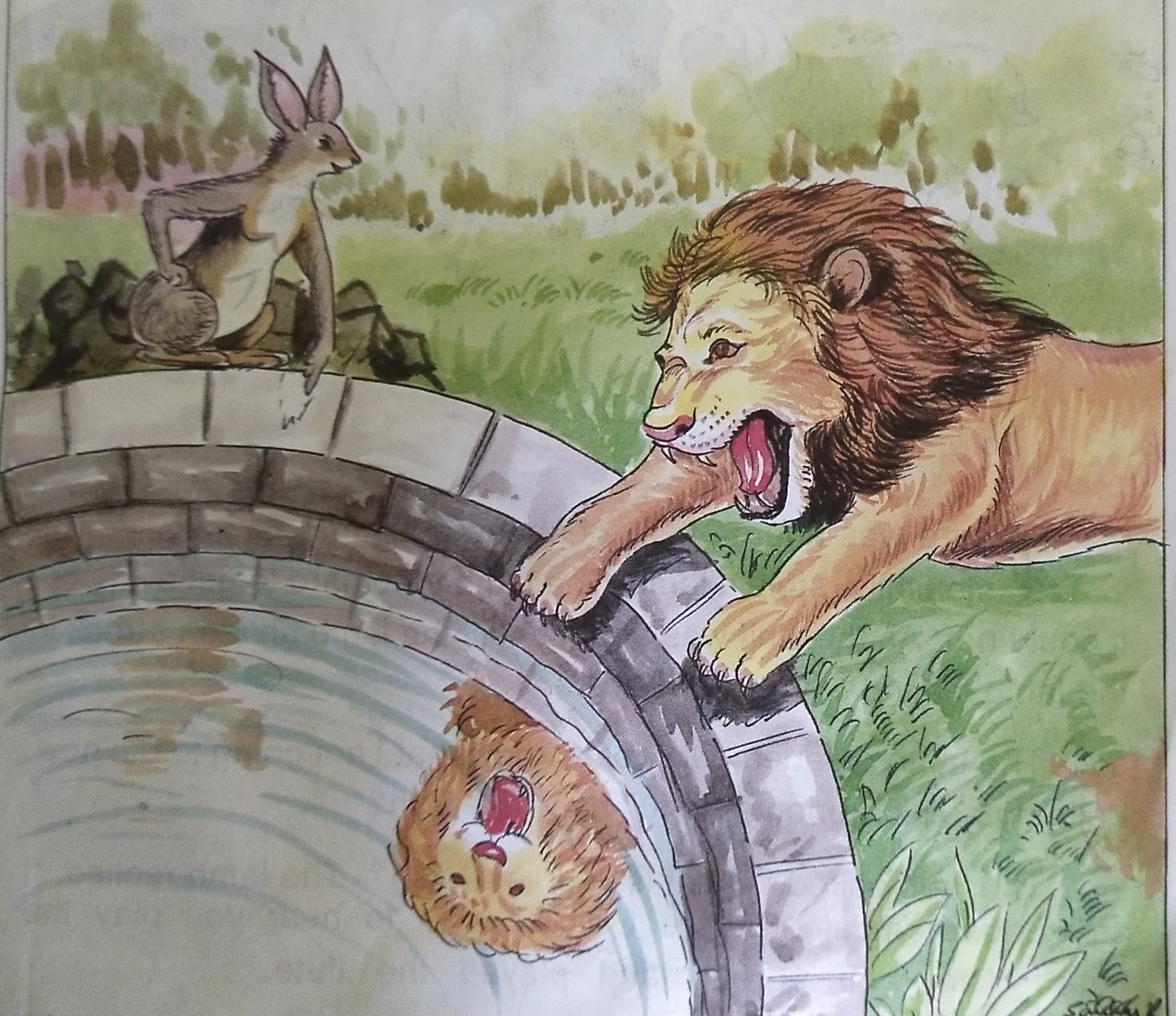 Lasya Stories: 7.The Hare and the Lion | Short story for Children ...