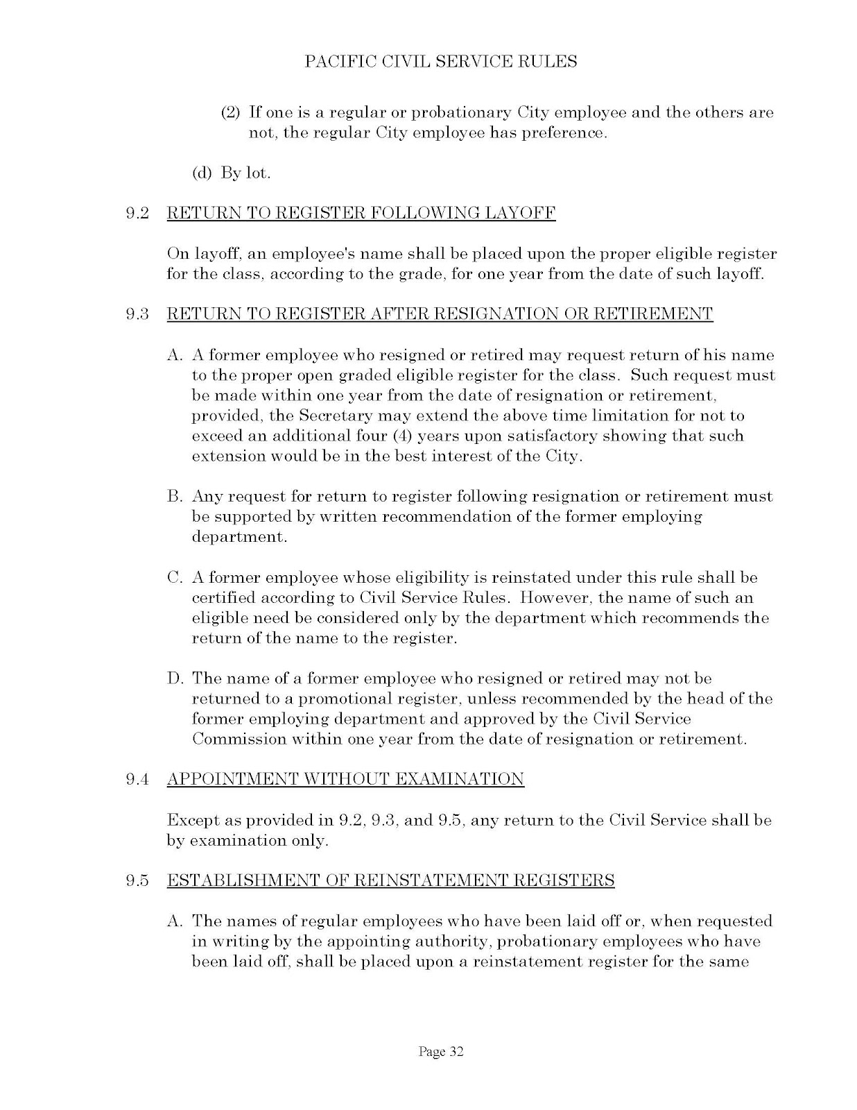 Committee To Recall Cy Sun: Civil Service Rules