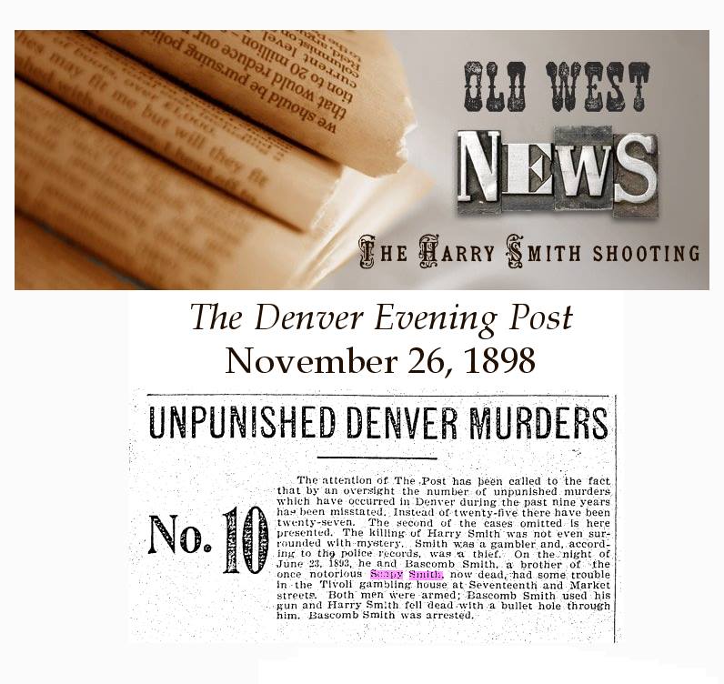 Soapy Smith's Soap Box: The shooting of Harry "Shotgun" Smith by ...