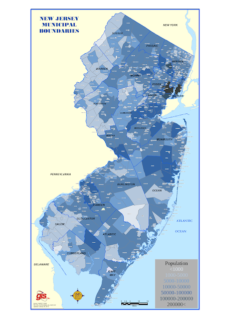Jacob's Maps: New Jersey Municipalities map