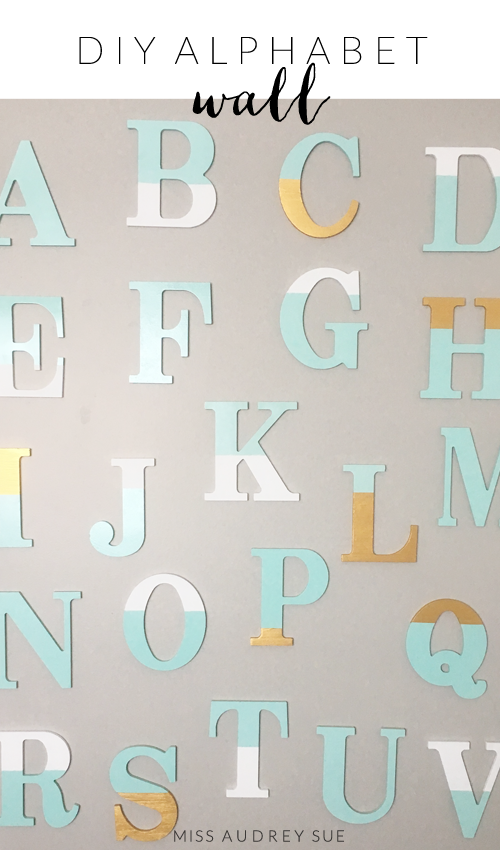 DIY Kid Room Alphabet Wall | Miss Audrey Sue