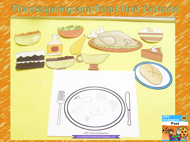 ESL/EFL Preschool Teachers: Food Unit crafts, rewards and Holidays for ...
