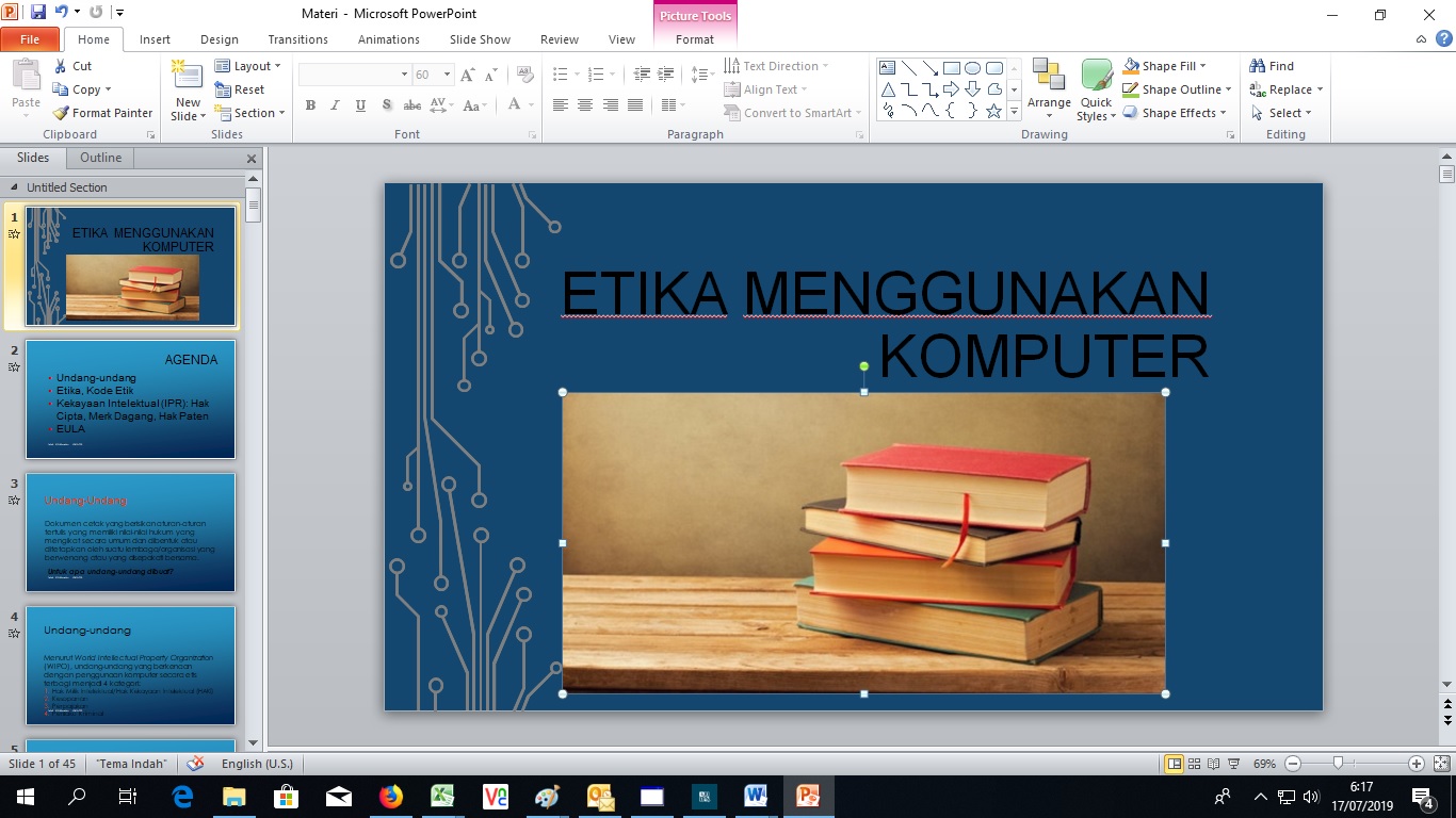 Menambahkan gambar ke slide pada PowerPoint - Teknologi Informasi