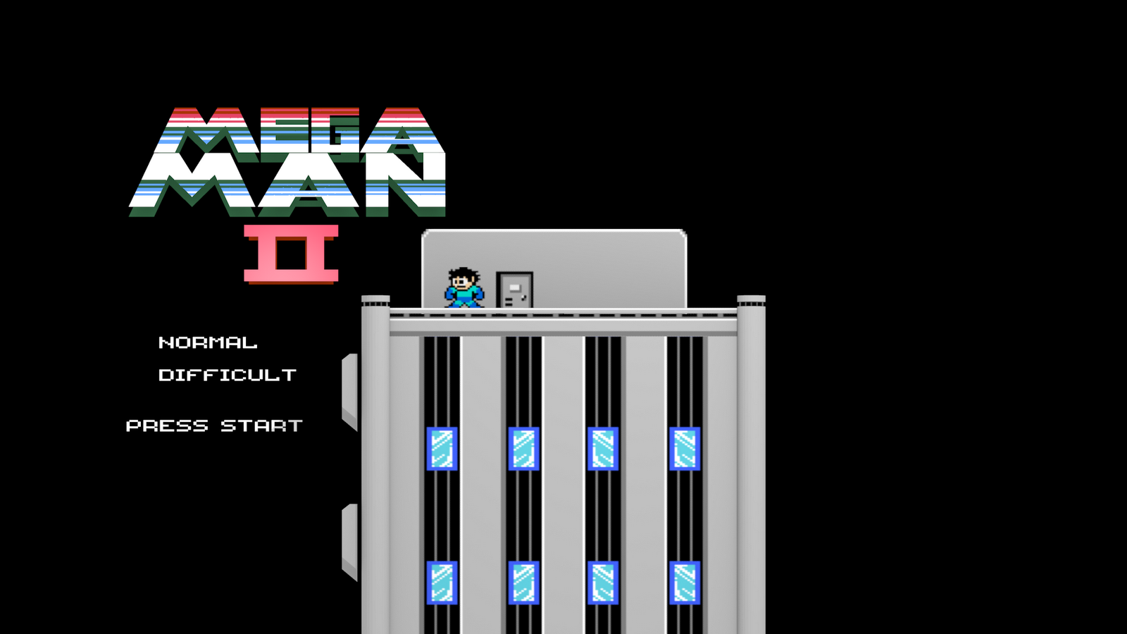 MarioMan's Blog: Mega Man 2 Title Screen in 3D