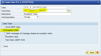 SAP ABAP Central: Exceptions in oabap for new abapers