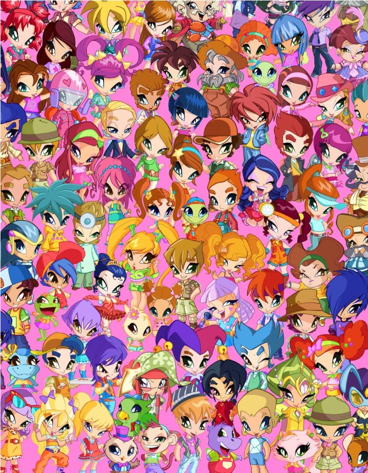 Póster personajes PopPixie - Winx Club All