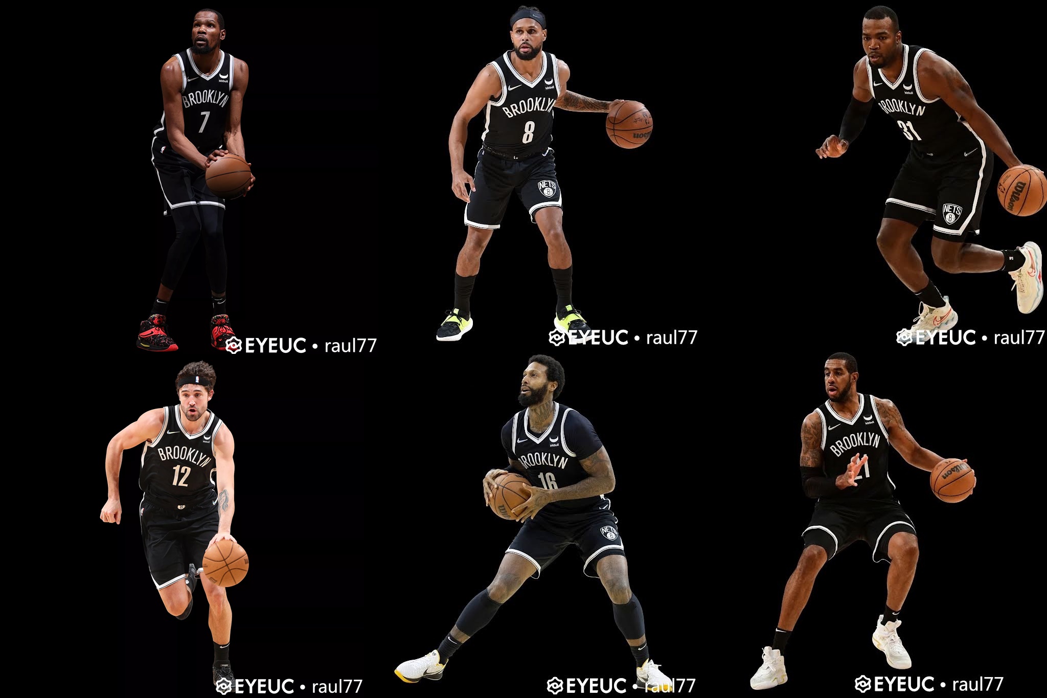 NBA 2K22 Brooklyn Nets Portrait Updates V12.3 by raul77 - Shuajota: NBA ...
