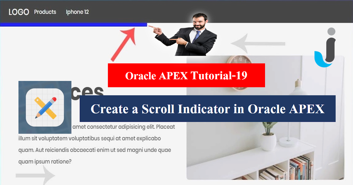 How To Create Scroll Indicator In Oracle Apex Javainhand Tutorial