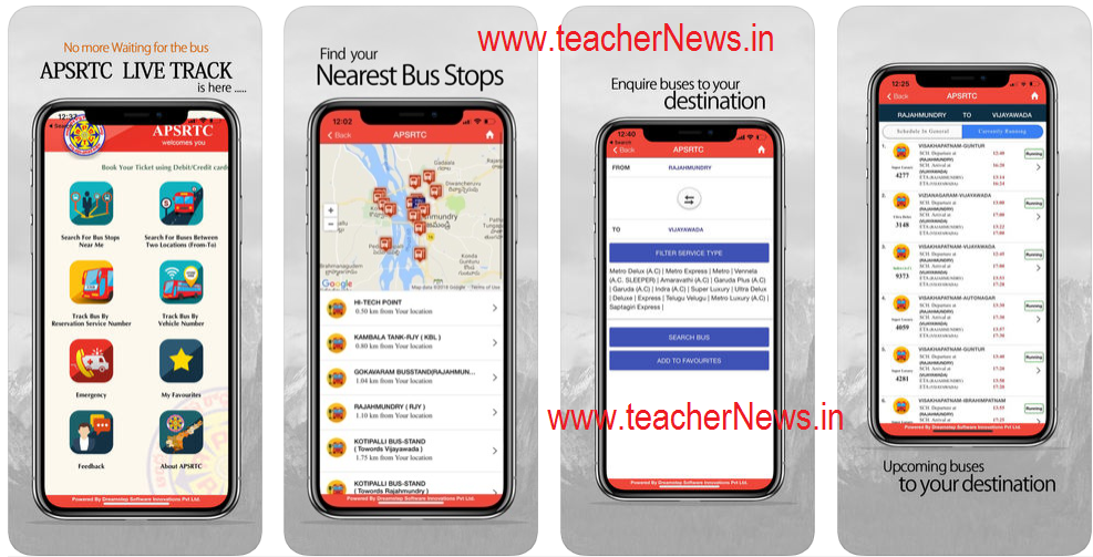 APSRTC App Features - Bus live Track, Reservation, Bus arrival ...