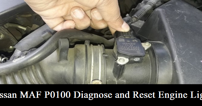 Nissan MAF Fault P0100 Diagnose and Reset Engine Light Autel AL319