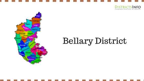 Bellary District With Talukas in Karnataka State