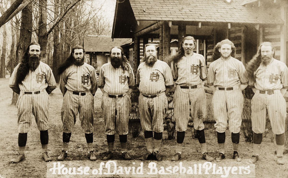 Pictures of the House of David, the All-Bearded Baseball Team, From the ...