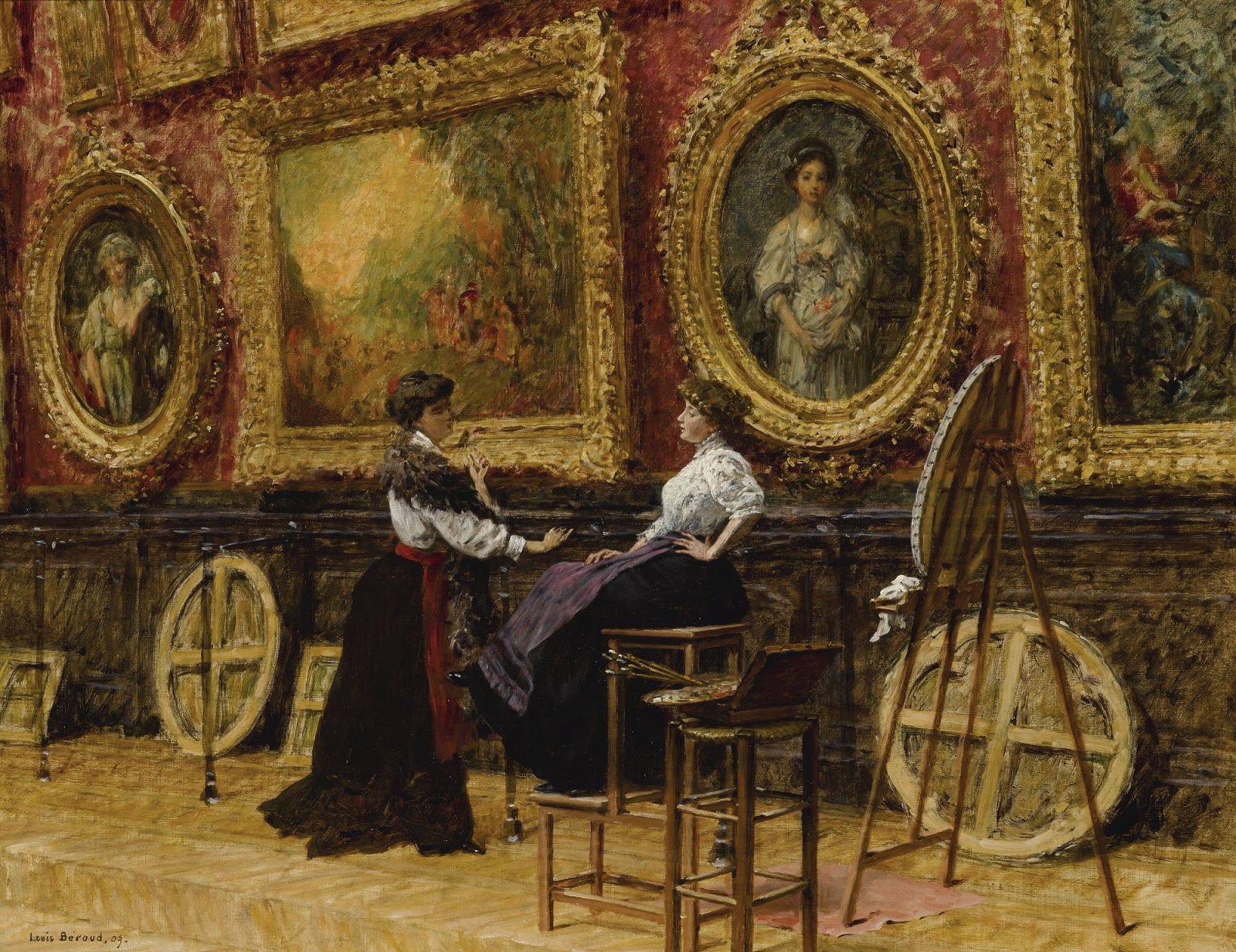 Louis Béroud | Les copistes au Louvre, 1909 | Tutt'Art@ | Pittura ...