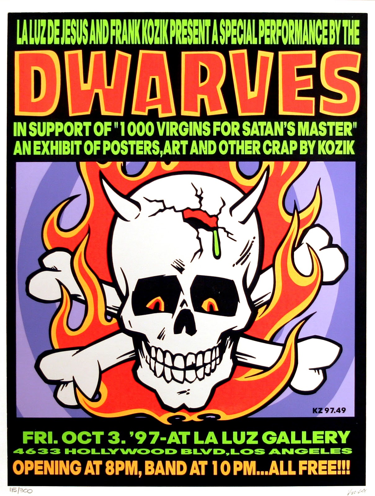 Rock On Collectibles: Frank Kozik - Pioneer of the Modern Rock Art Movement