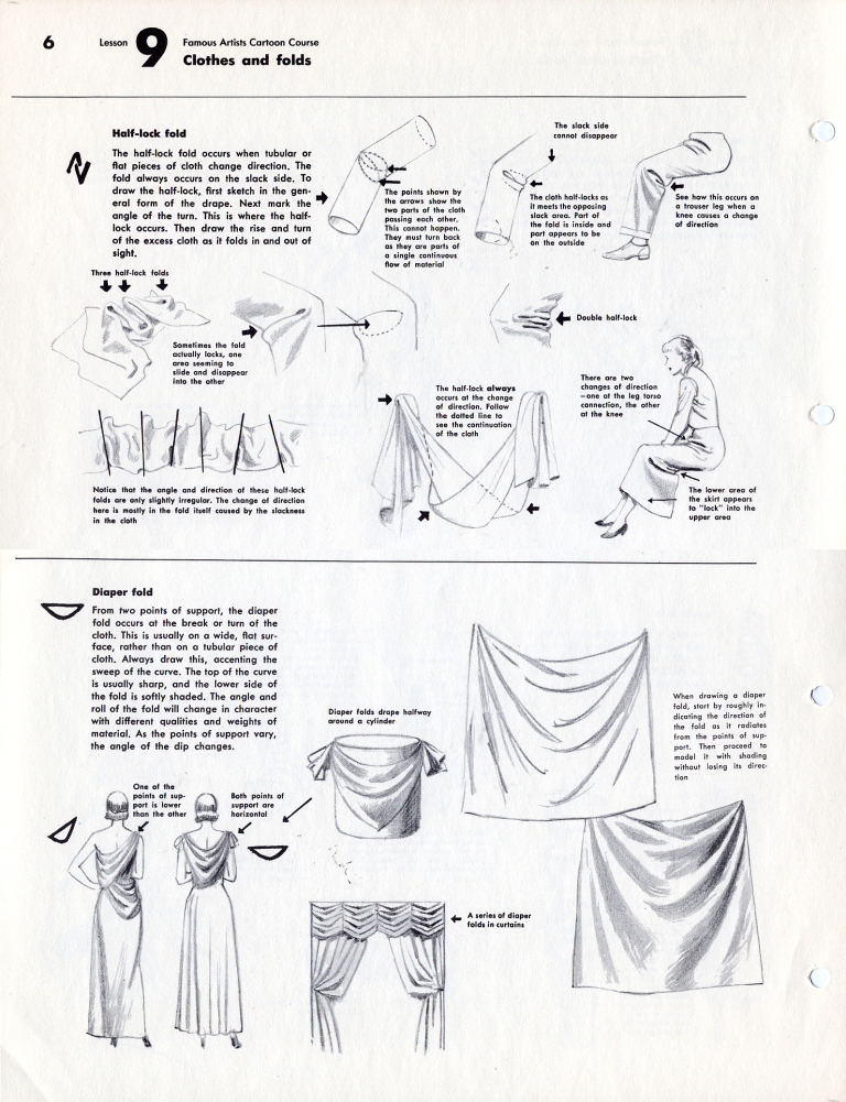 Aprende con tutoriales y algo más: Lección 9- La ropa y sus pliegues