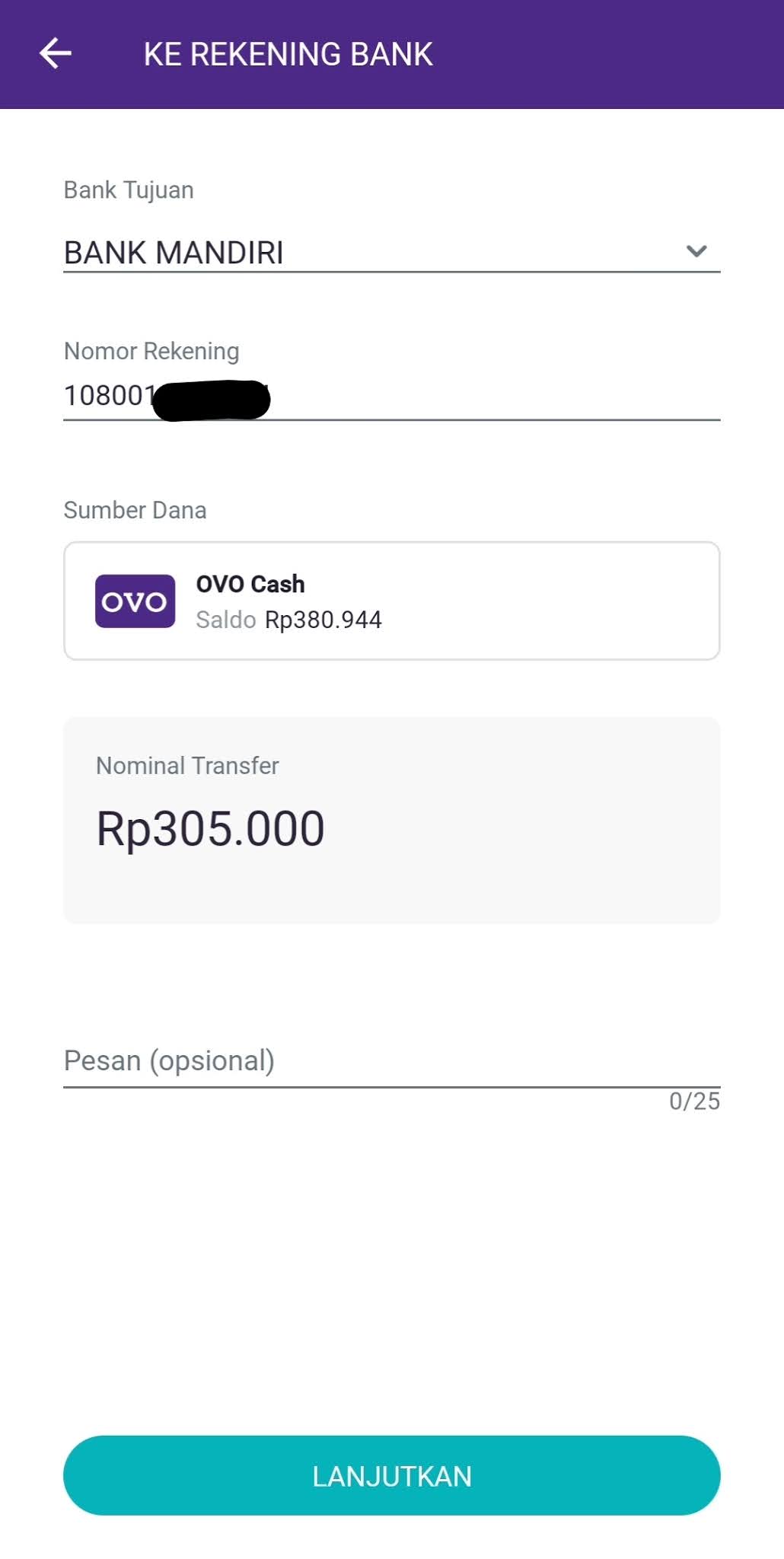 Cara Transfer Uang dari Aplikasi OVO ke Rekening Bank - PATUAN CARANG