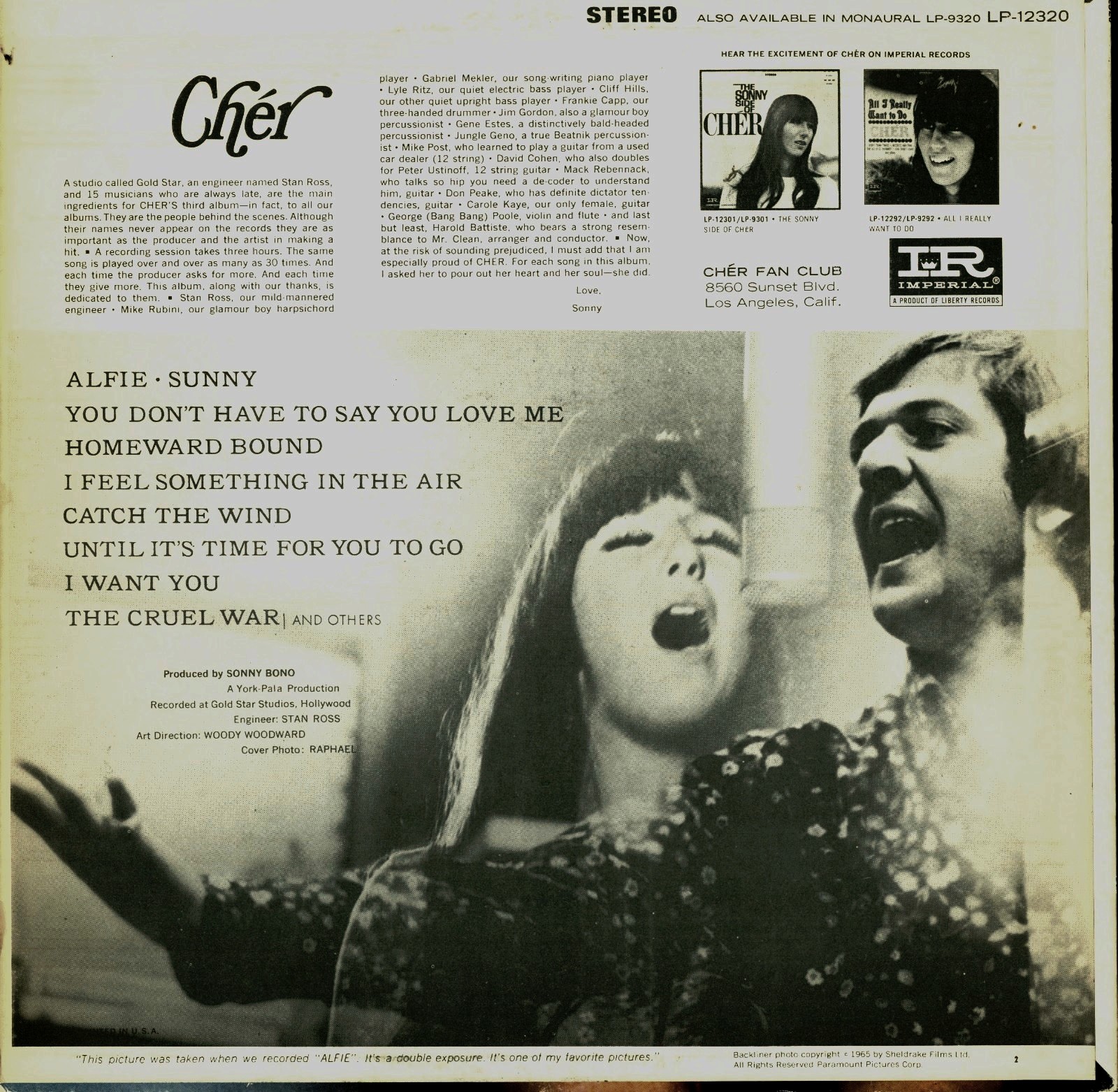 Luigi's 50's & 60's Vinyl Corner: Cher