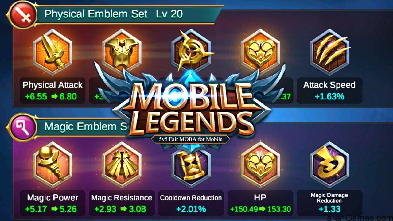 FUNGSI EMBLEM MOBILE LEGENDS | Tips dan Trik Terbaru Mobile Legends
