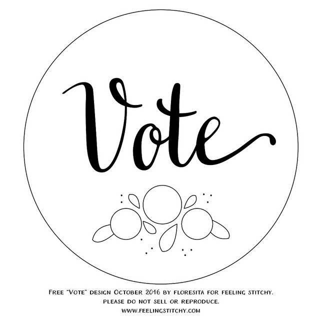 feeling stitchy: Vote for a free "Vote" pattern!