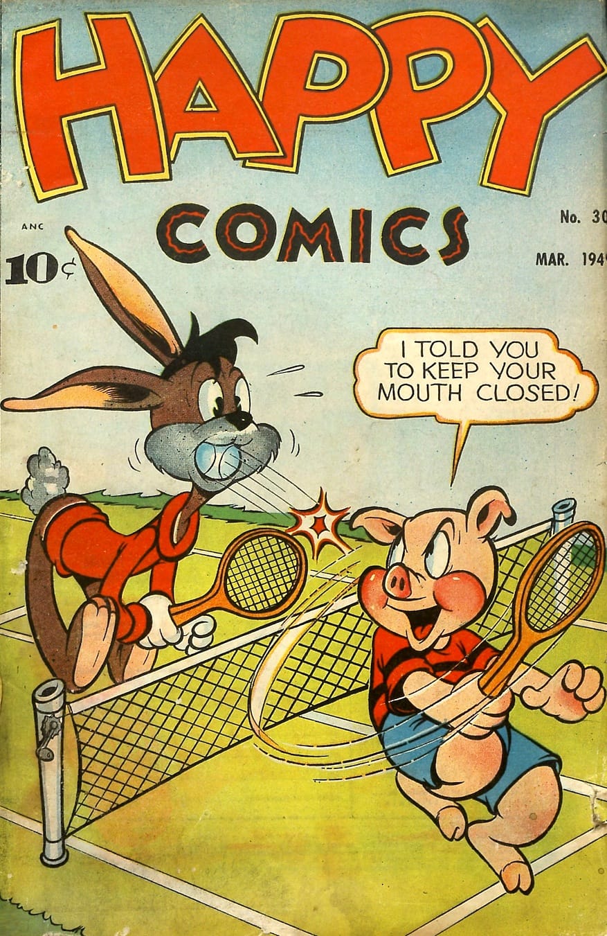 Happy Comics #30 - Frank Frazetta art - Pencil Ink