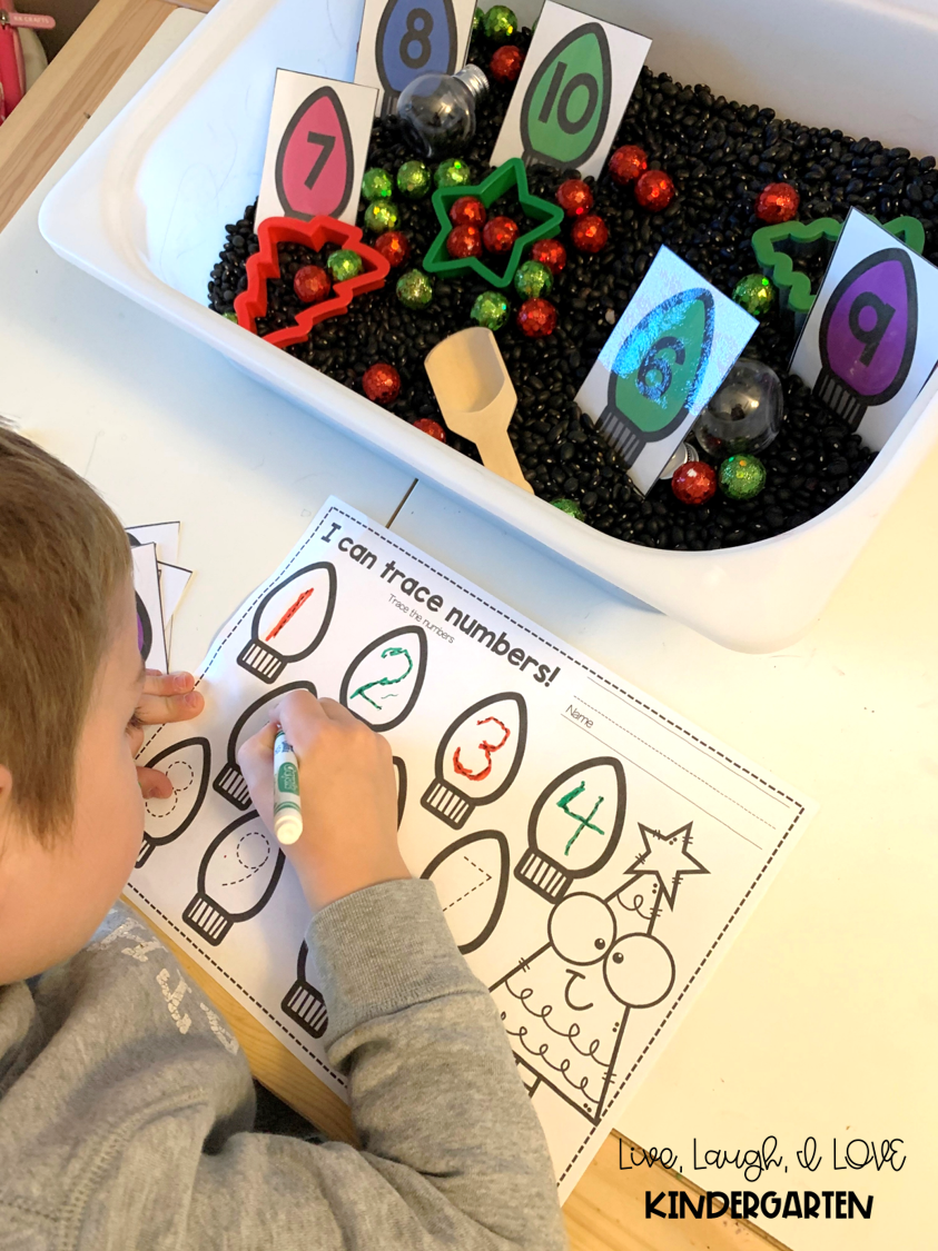 He would pick a Christmas light, identify it, and trace on his ...