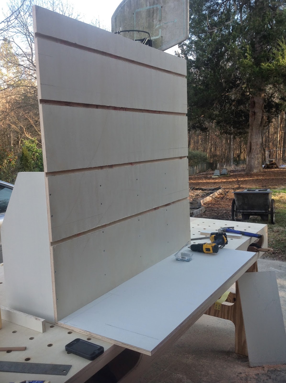 The 2 Car Garage Shop: Wood Storage