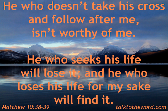 Matthew 10:38-39