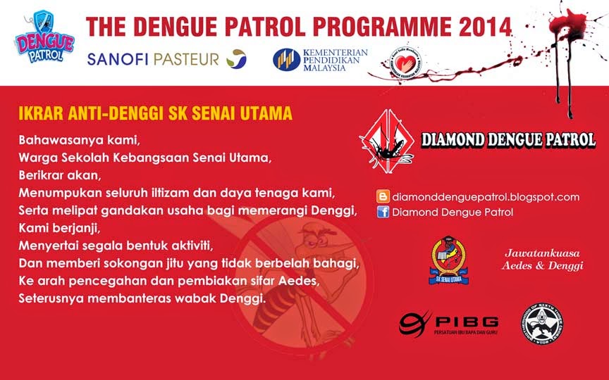 BANNER PROGRAM DENGUE PATROL 2014 SEKOLAH KEBANGSAAN SENAI UTAMA, SENAI ...