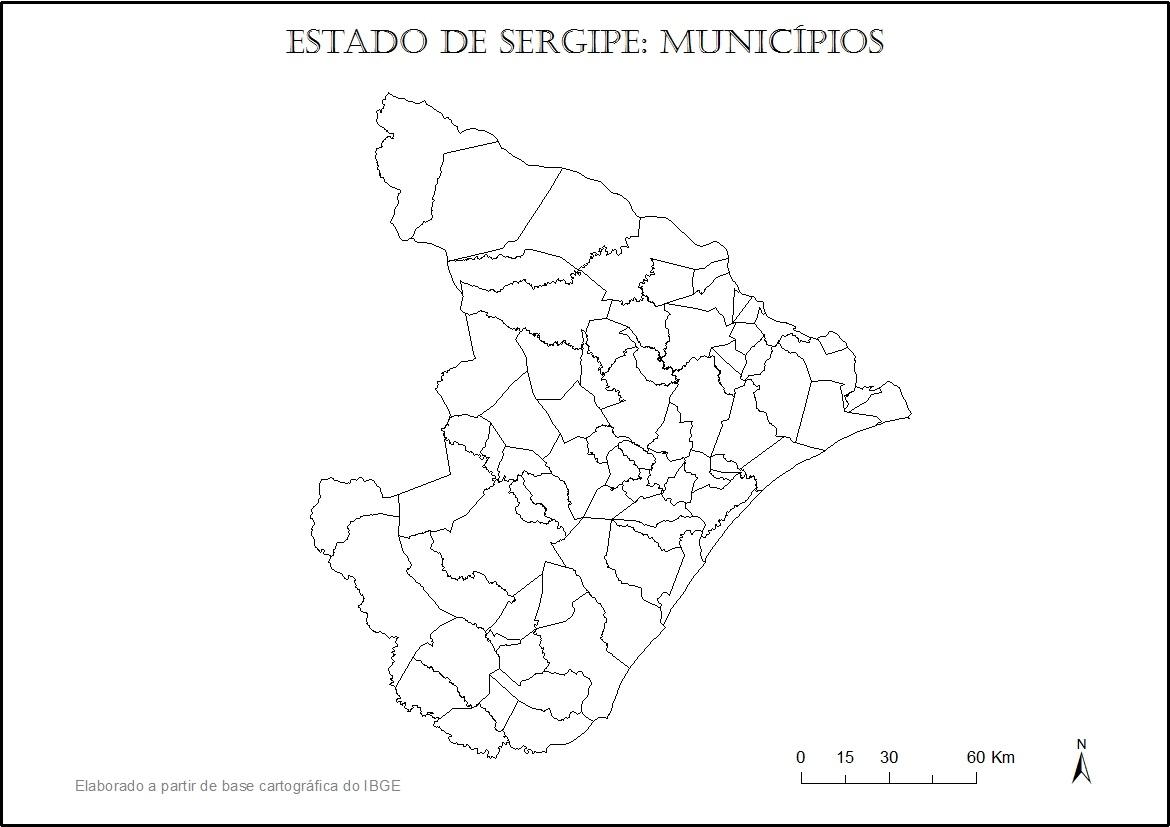 MAPA DE SERGIPE E SUAS CIDADES - COLORIR, IMPRIMIR, detalhado ~ imagens para celular
