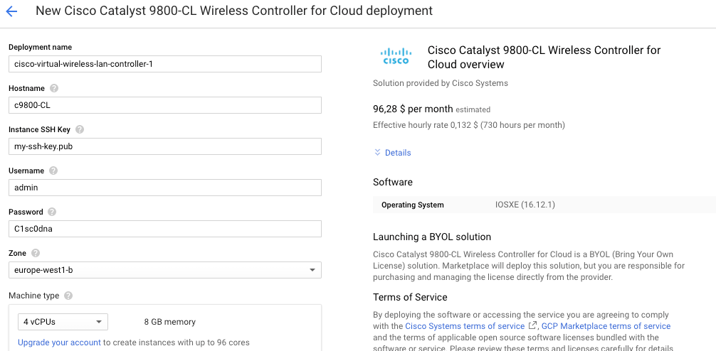Running Cisco Catalyst C9800-CL Wireless Controller in Google Cloud ...