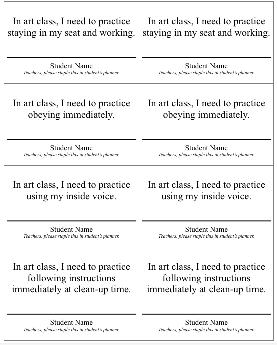 MANAGING THE ART CLASSROOM: Clean Up!